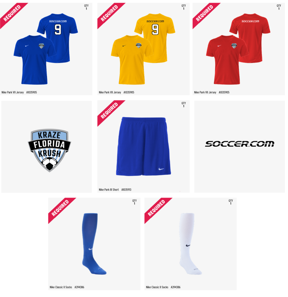Uniforms: First Touch - FKK | Florida Kraze Krush